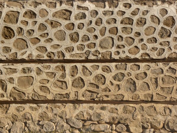 brown stone in cement 0033 - Texturelib